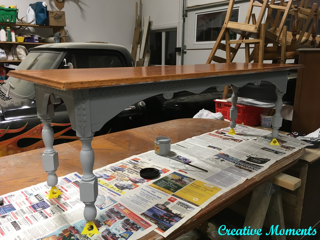 Dixie Belle Manatee Gray & Caviar Coffee Table