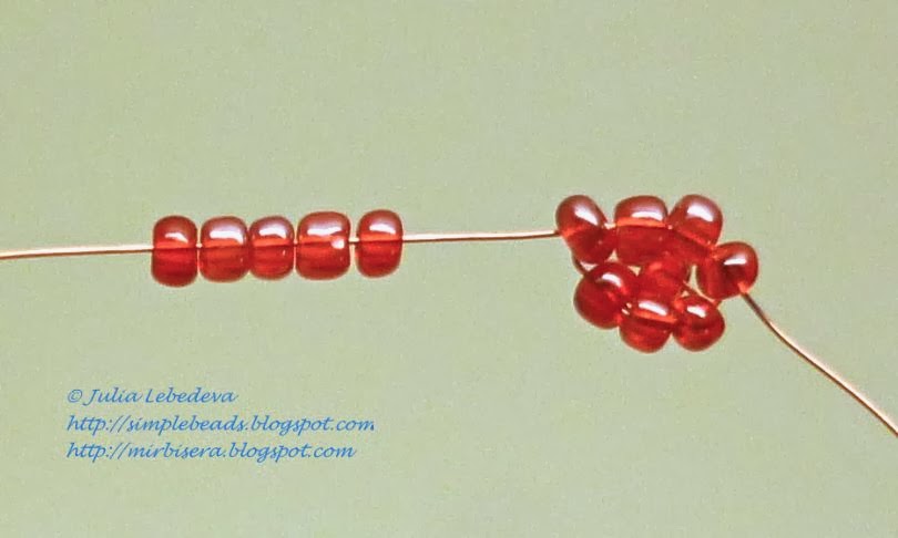 Beading for the very beginners: Raspberry