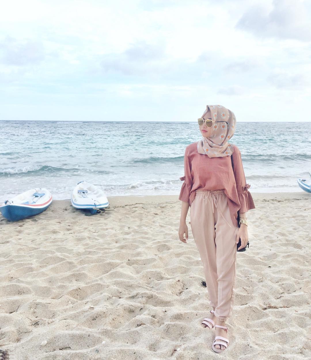 Ootd Hijab Style Hijab Ke Pantai - Mari Berhijab