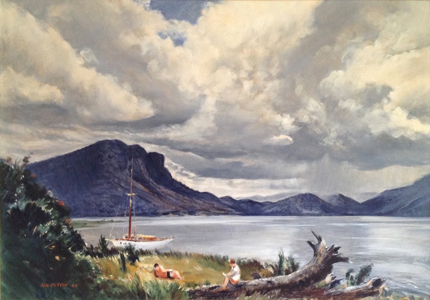 Len Cutten, Artist.: LAKE WAIKAREMOANA.
