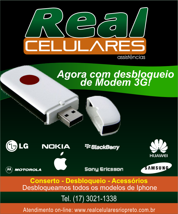 Wide Soluções em Comunicação: Desbloqueio de Modem 3g - Real Celulares