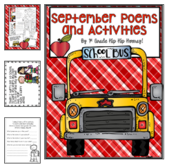 1st Grade Hip Hip Hooray!: September Calendar and September Poetry!