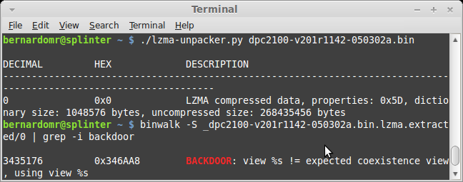 w00tsec: Unpacking Firmware Images from Cable Modems