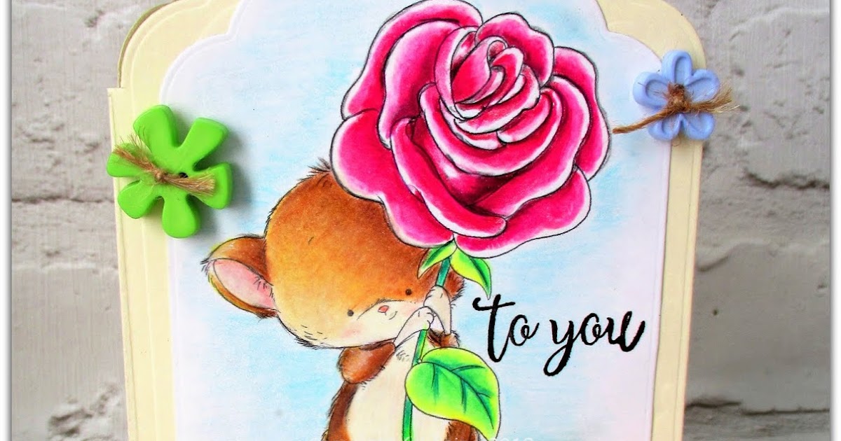 Dream Laine: Mouse with rose!