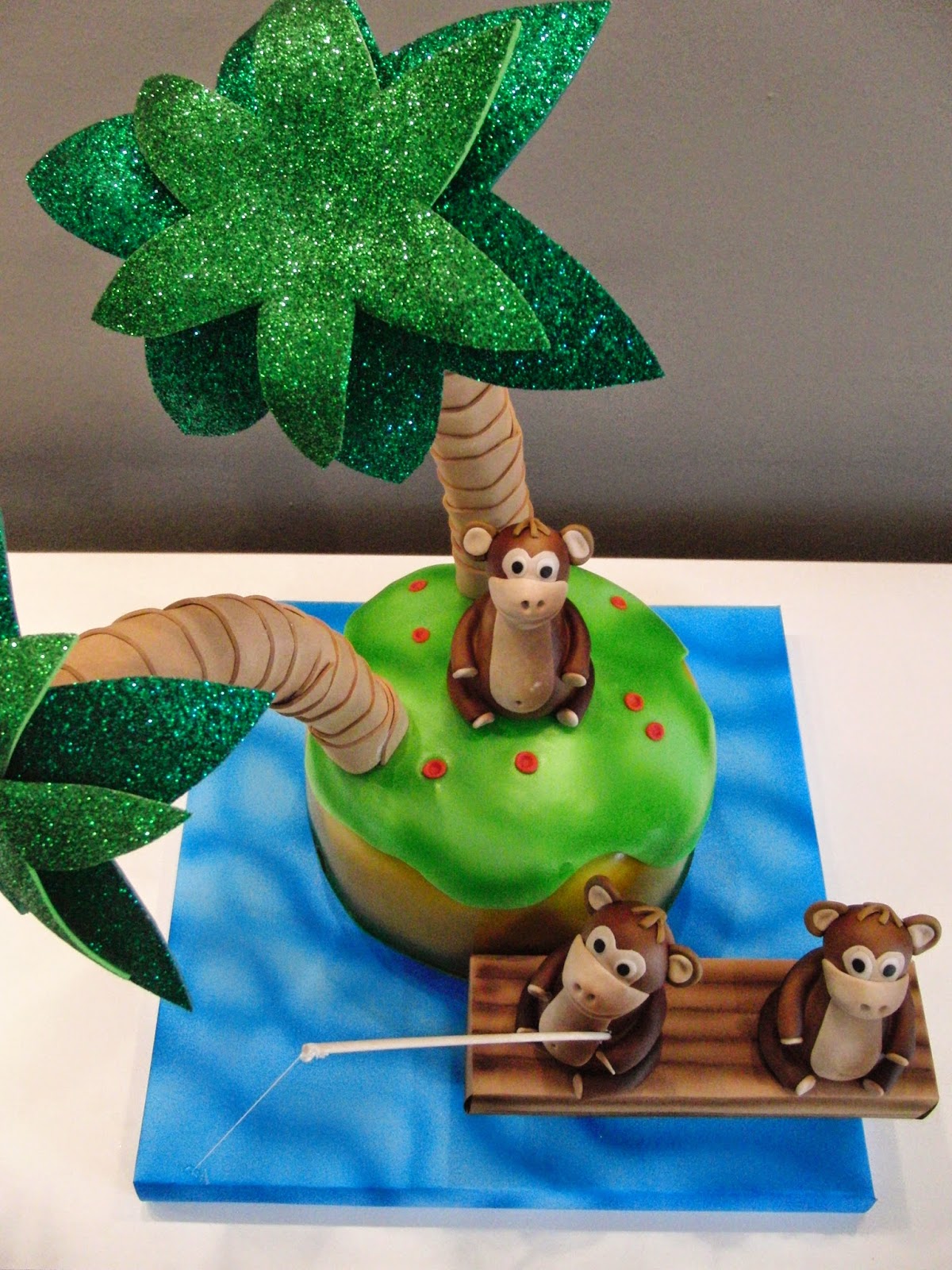 BarretoCAKES: Pastel isla de monos