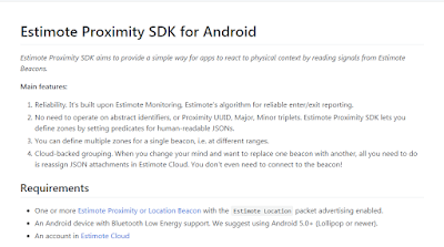 แอปฟลิเคชันแนะนำสถานที่อัตโนมัติโดย Estimote Location Beacon