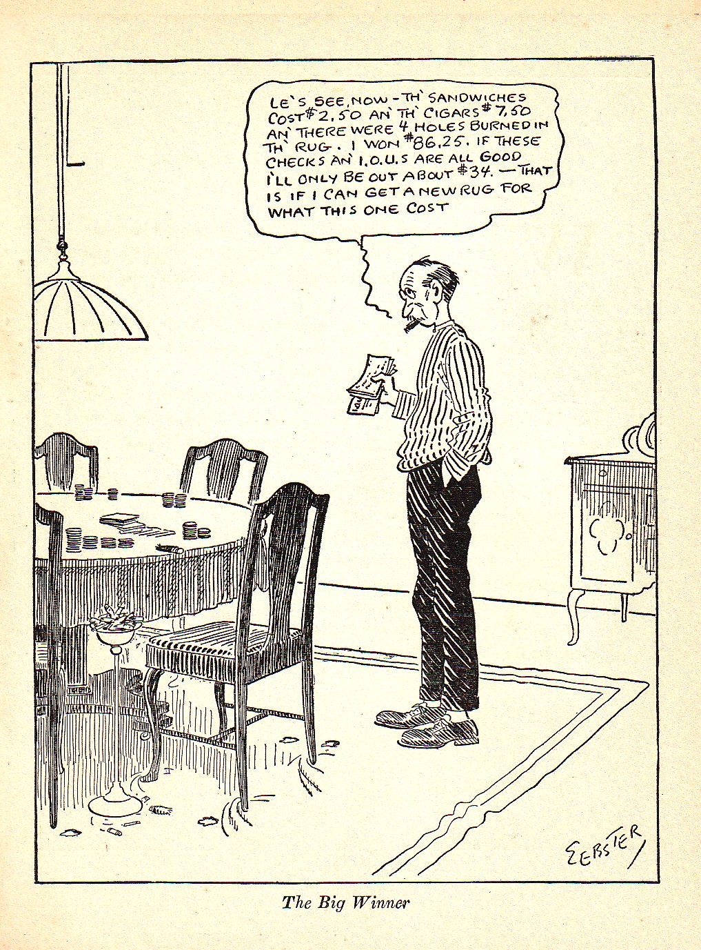 Mike Lynch Cartoons: WEBSTER'S POKER BOOK by H.T. Webster