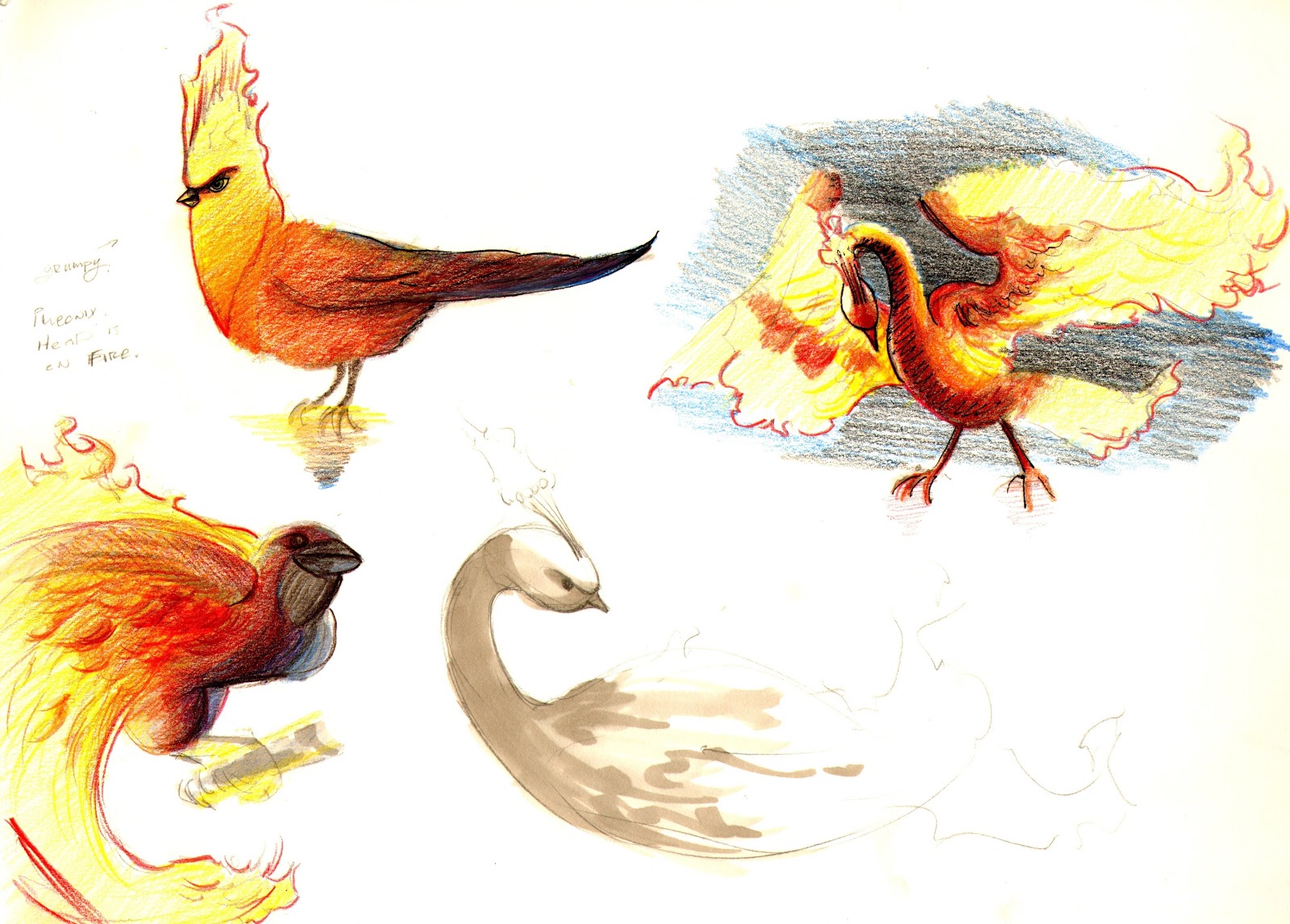 Niall Byrne: "Phoenix Medium Rare" Concept art prt 1