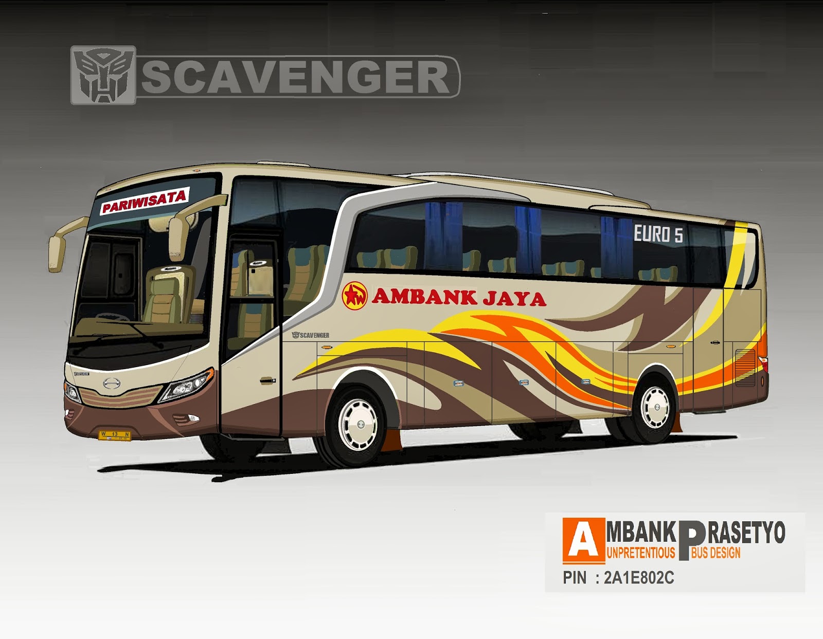 SEPUTAR DESIGN BUS 2D (SCAVENGER) | SEPUTAR BUS DAN TRUK