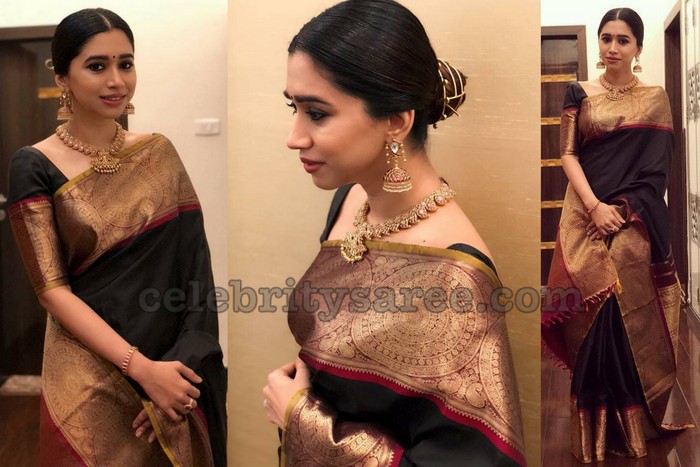 Aarthi Ravi Kanchi Silk Saree - Saree Blouse Patterns