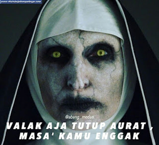 Meme Hantu Valak Lucu Conjuring 2 | Gambar Kata DP BBM