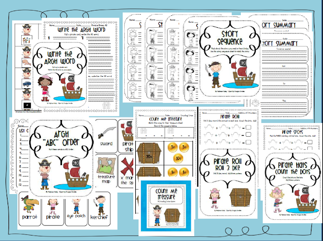 First Grade Fabulous Fish: Pirates, Tumble Books, and FREEBIE!!