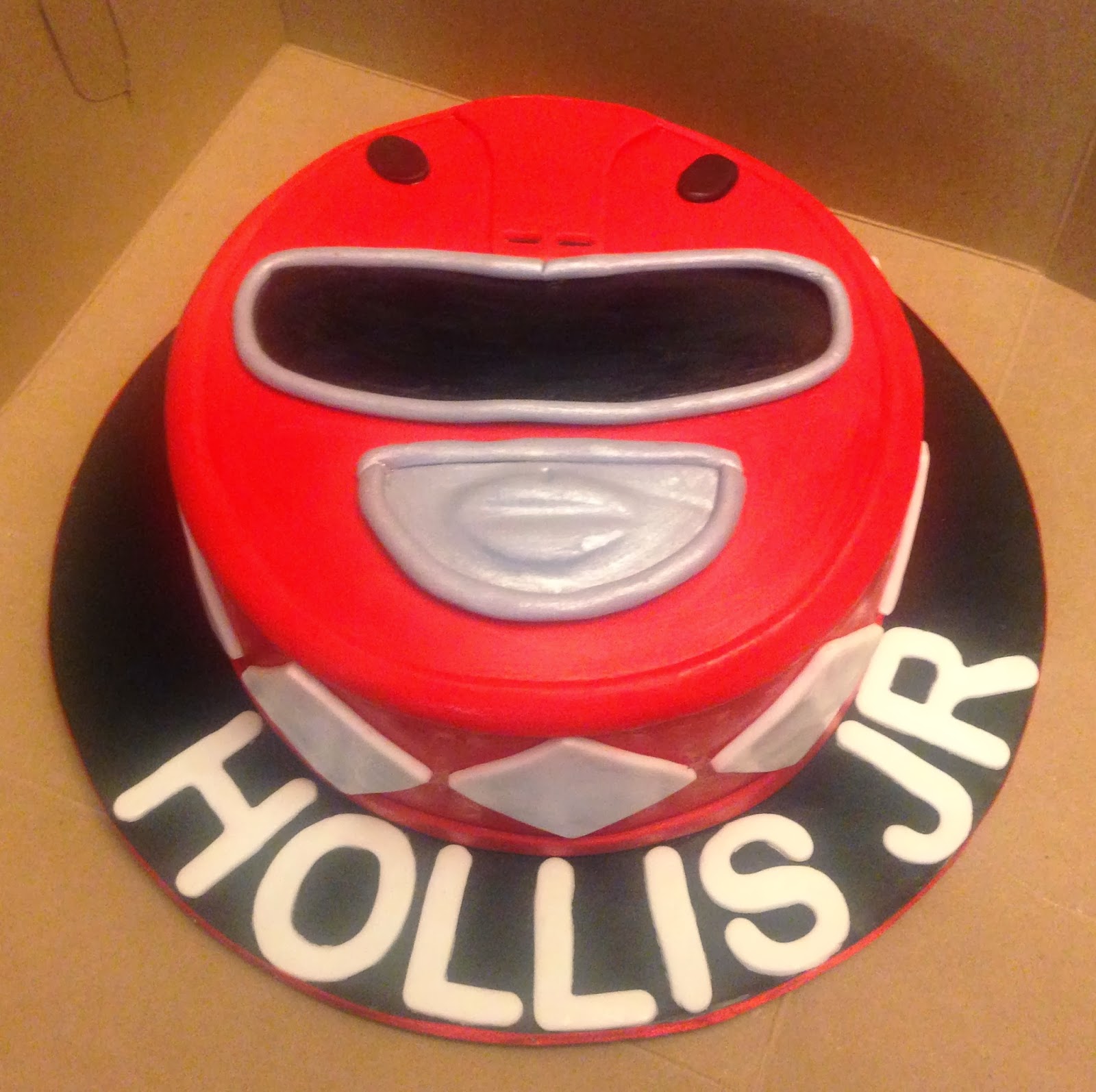 Red Power Ranger Birthday Cake
