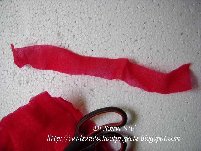 Cards ,Crafts ,Kids Projects: How to make Sponge Rose Bud Flowers