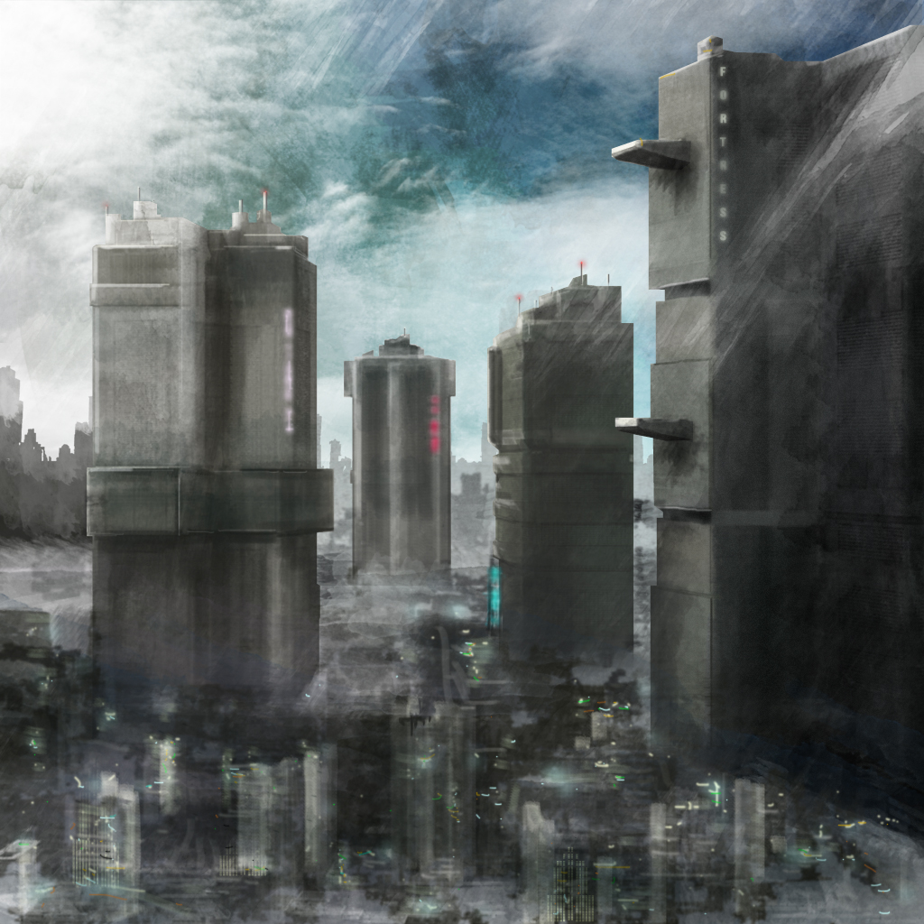 Trollish Delver: Future architecture concept art