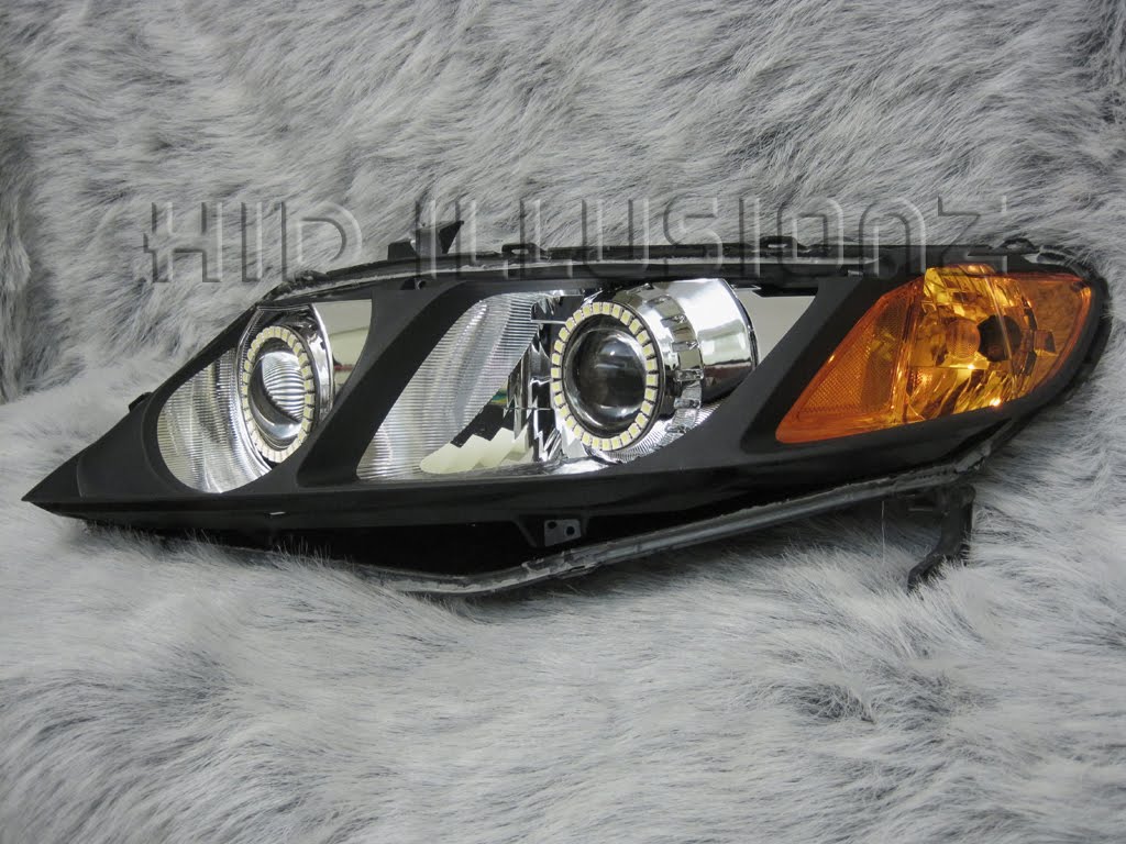 HID ILLUSIONZ: Honda Civic SI Custom LED Angel Eyes SC430 FX35 E46 ...