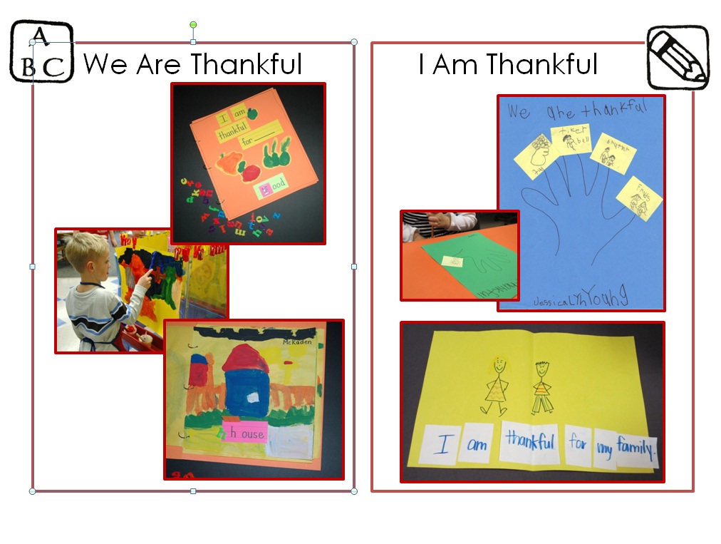 Kindergartners At Work: November Celebrations