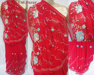 Loi Bazar GopiShop: Saree / Sari Indiano para Festas