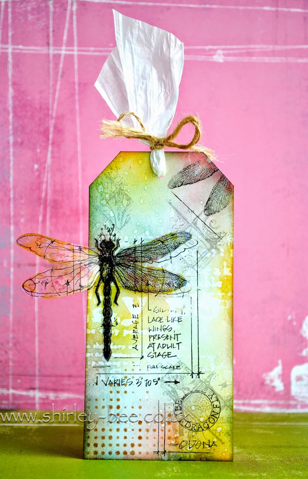 shirley-bee's stamping stuff: Tim Holtz 12 Tags of 2014 - August - just!