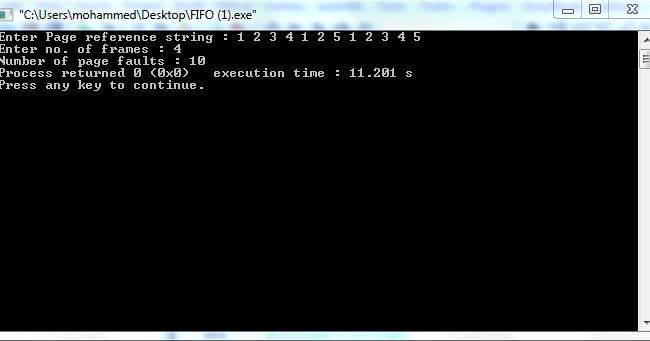 Programmers Area C Program To Implement Fifo Page Replacement Algorithm
