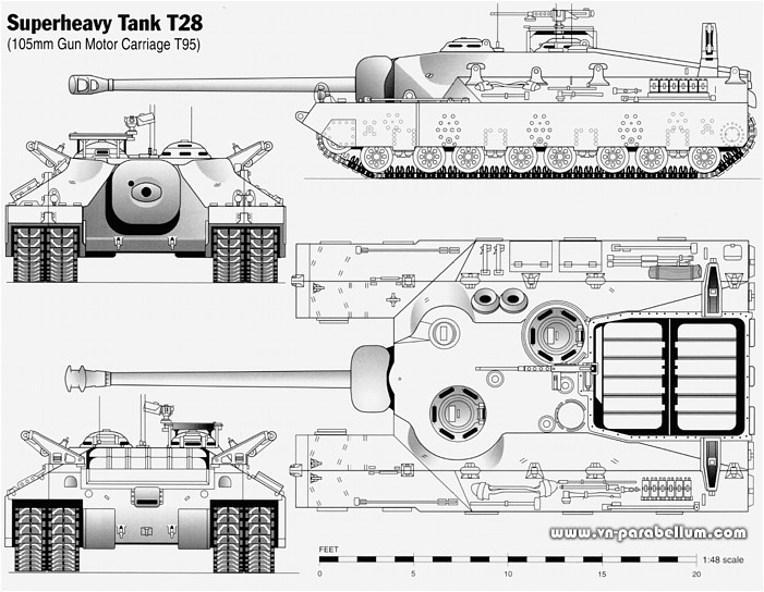 Catainium's Tanks: T28/T95 Super-Heavy/Tank Destroyer