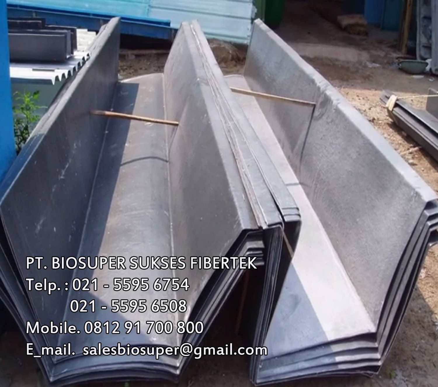 Talang Fibreglass, Talang Fiber, Talang Air yang Terbuat Dari Bahan ...