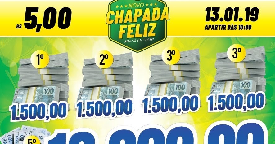 Compre Sua Cartela Da Nova Premiação Do Chapada Feliz E Concorra A 16