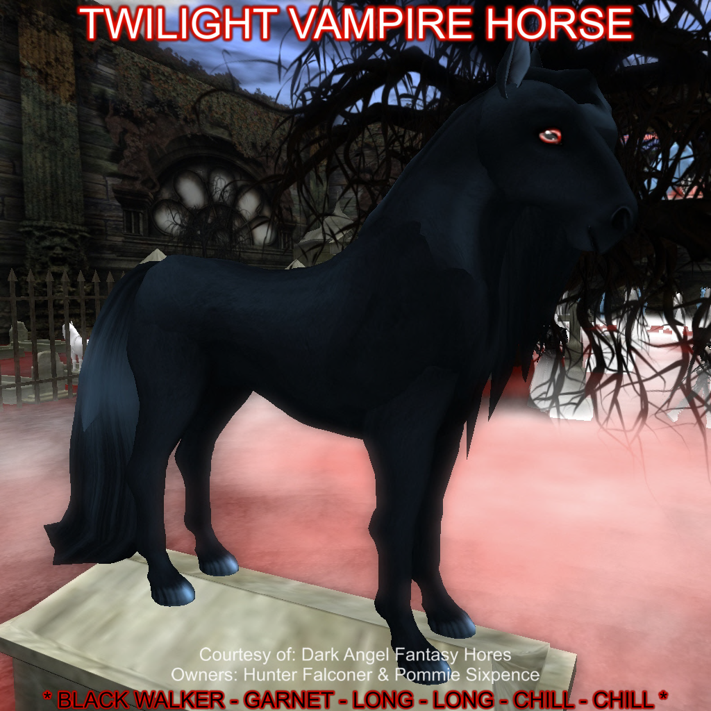 Dark Angel and Heavenly Angel Fantasy Horses