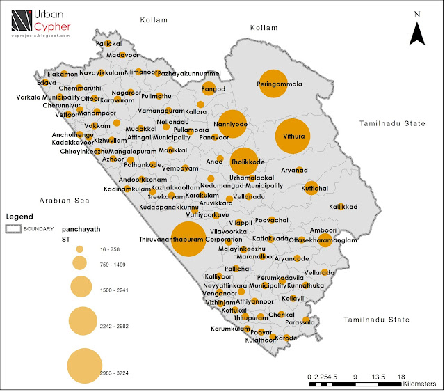 Urban Cypher: Panchayath Map of Thiruvananthapuram district.