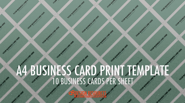 A4 Business Card Template PSD 10 Per Sheet DR Design Resources A4 Business Card Template PSD 10 Per Sheet DR Design Resources