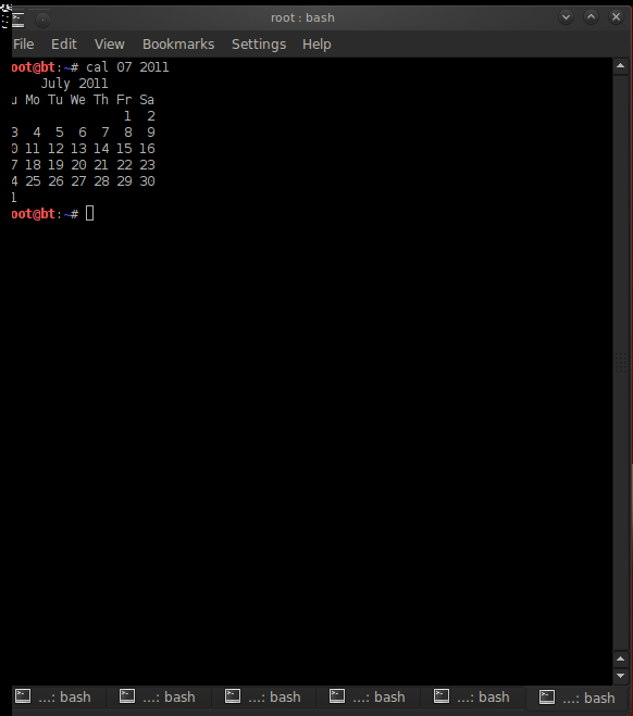comandos basicos de BackTrack