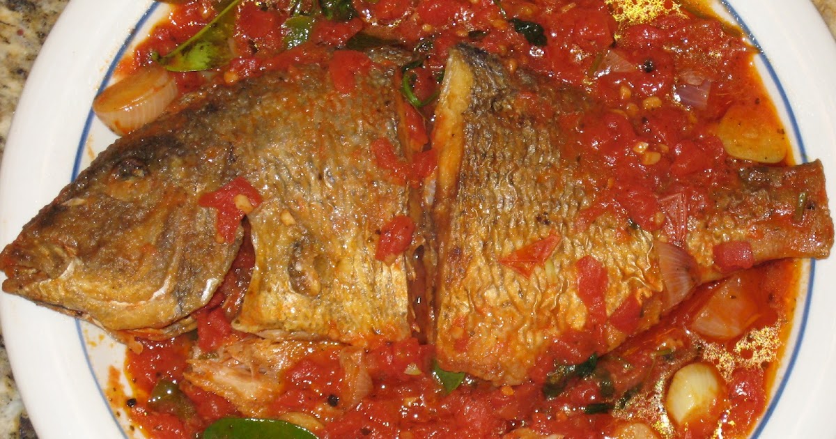 Fried Porgy Fish in Tomato Sauce