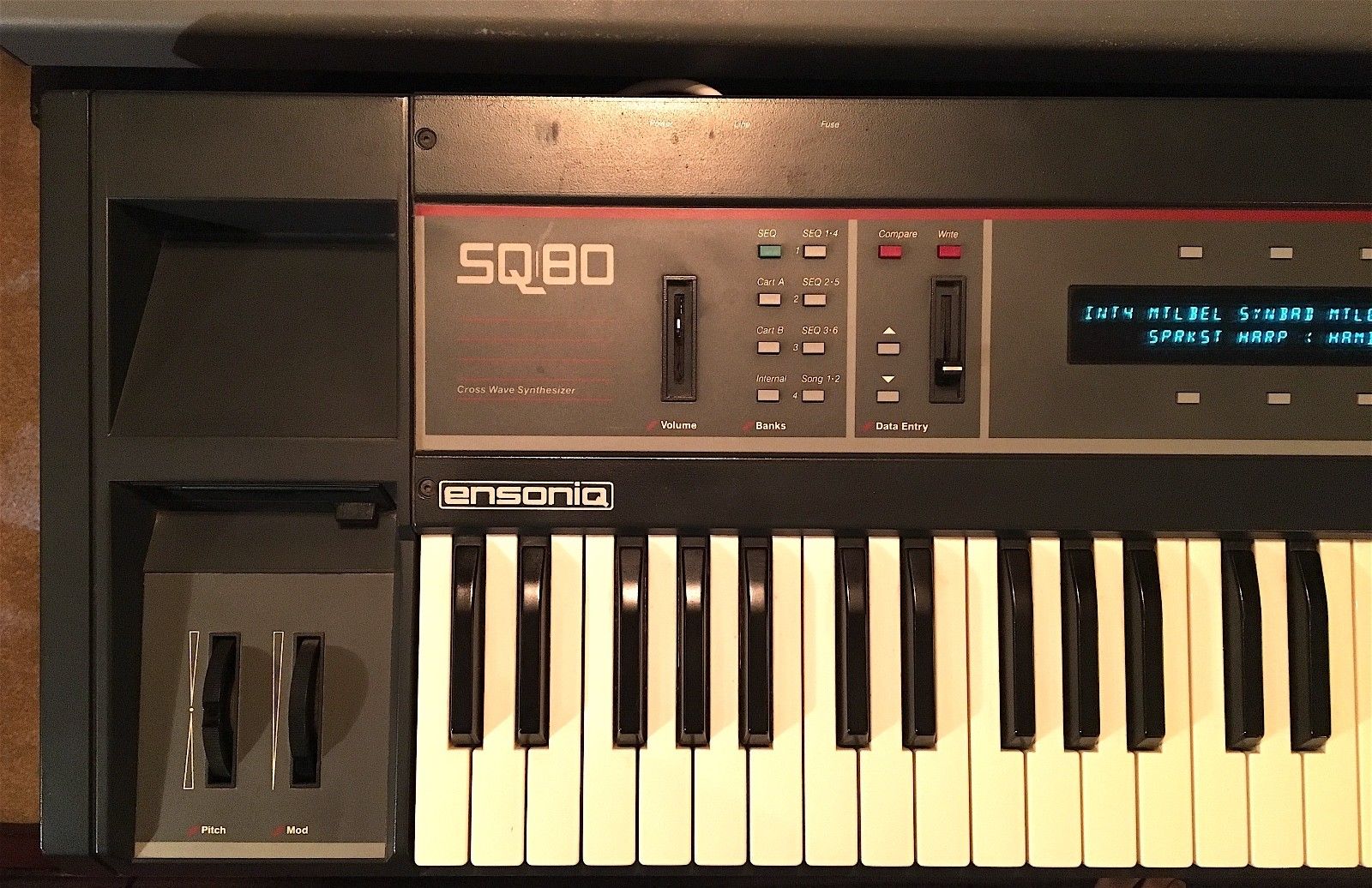 MATRIXSYNTH: ENSONIQ SQ-80 DIGITAL SYNTH WITH ANALOG FILTERS