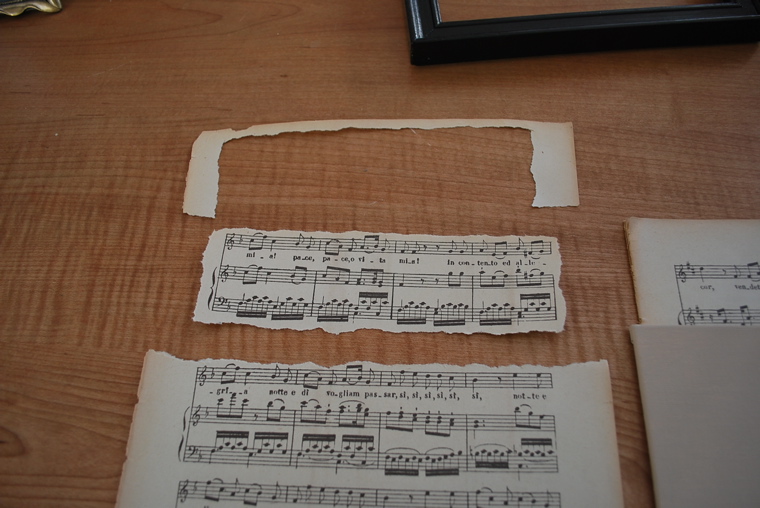 Junky Vagabond: Vintage Sheet Music Frame