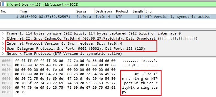 Learning by practicing: Crafting your first IPv6 UDP packet, with a taste of scapy