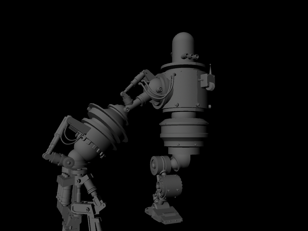 Daryl Marsh: Refined Maya polygon modelled Robot
