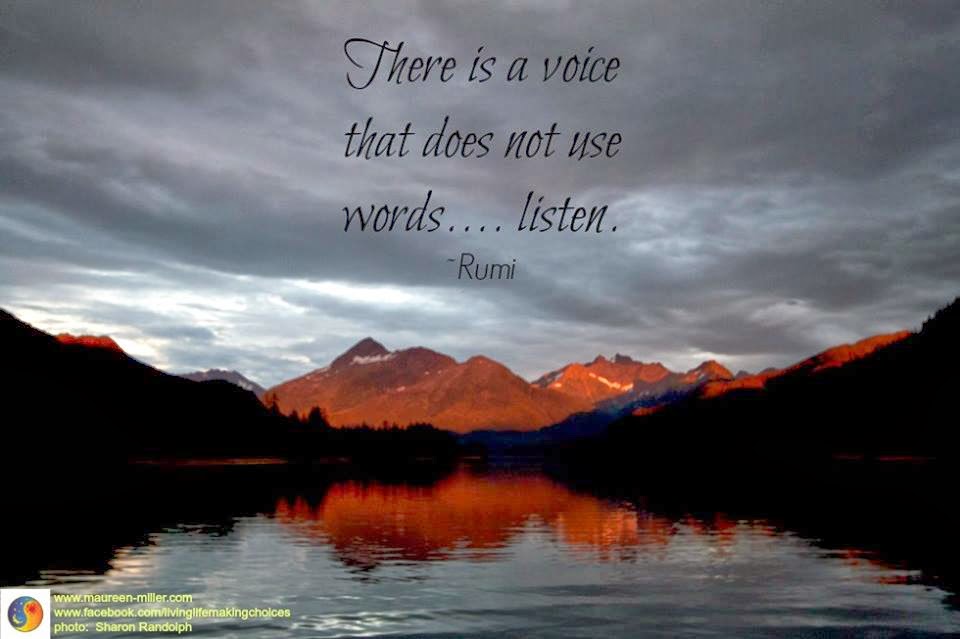 THEIR IS A VOICE THAT DOES NOT USE WORDS...LISTEN ... - Quotes