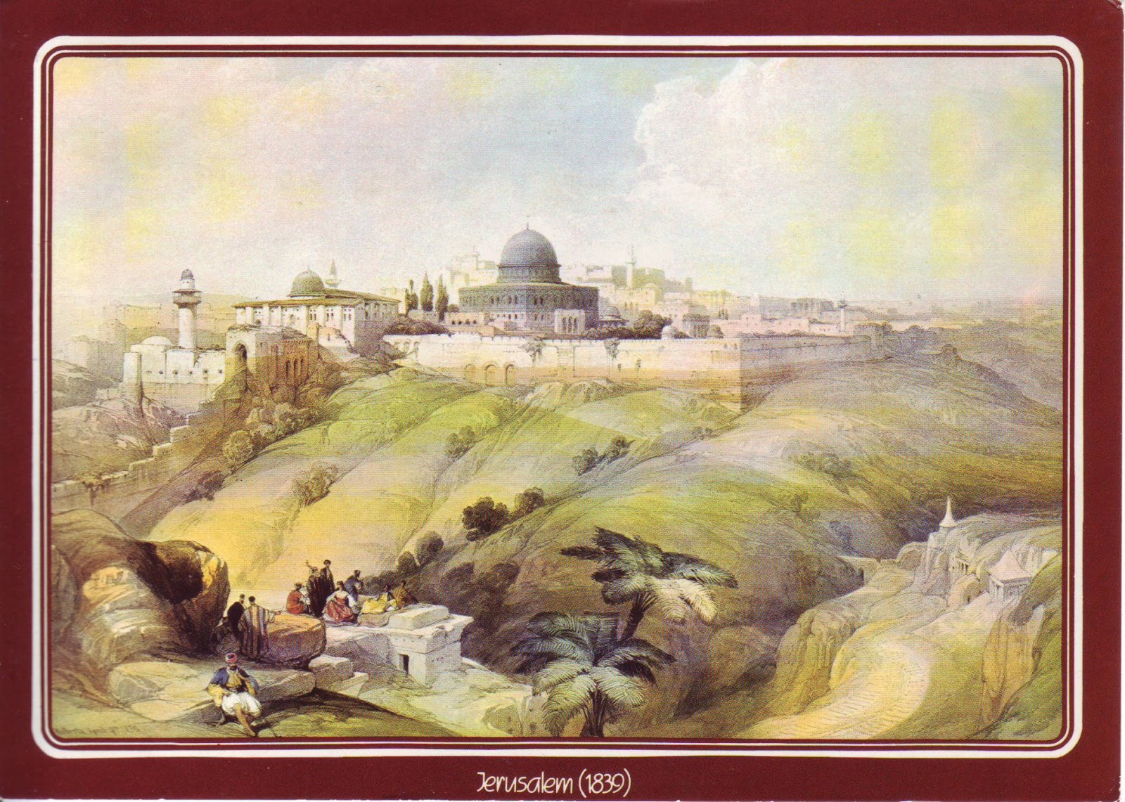 The World in Postcards - Sabine's Blog: Jerusalem ( painting by David ...