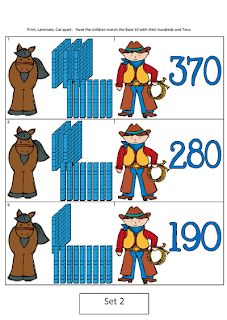 The Paper Maid: Cowboy Math Centers