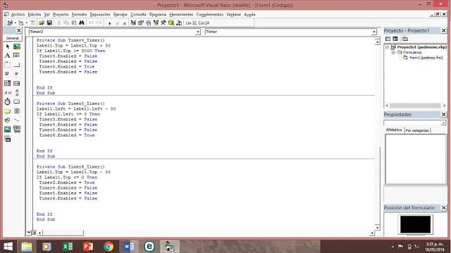 Herramientas de visual basic: LINE, SHAPE, TIMER