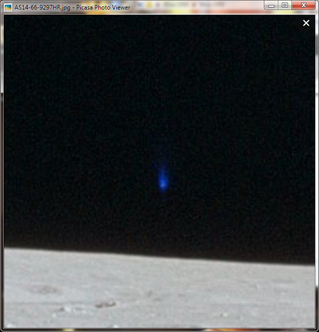 Lunar Anomalies: Blue Lights in Apollo 14 Images