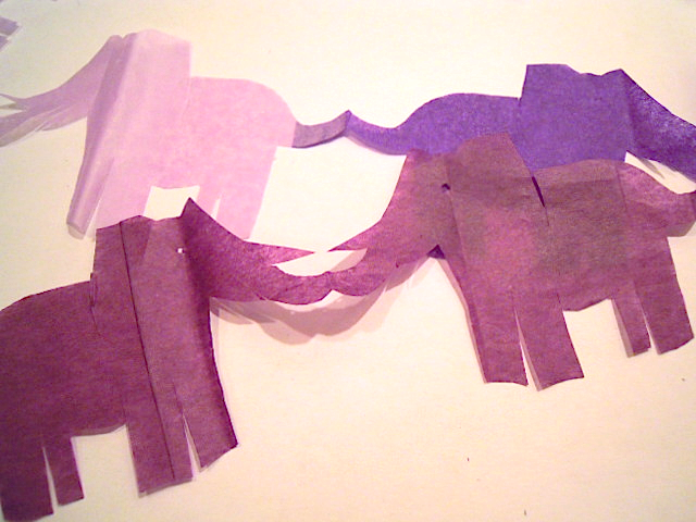 An Elephant a Day: Elephant No. 12: Paper Garland