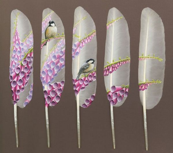 A eterna busca...: A pintura em penas de pássaros