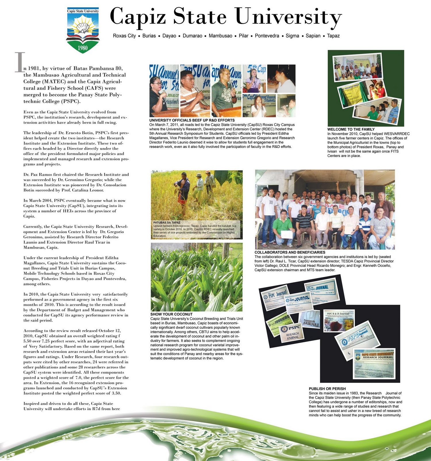 The CAPSU Monitor: CapSU, Capiz FITS centers’ products showcased in ...