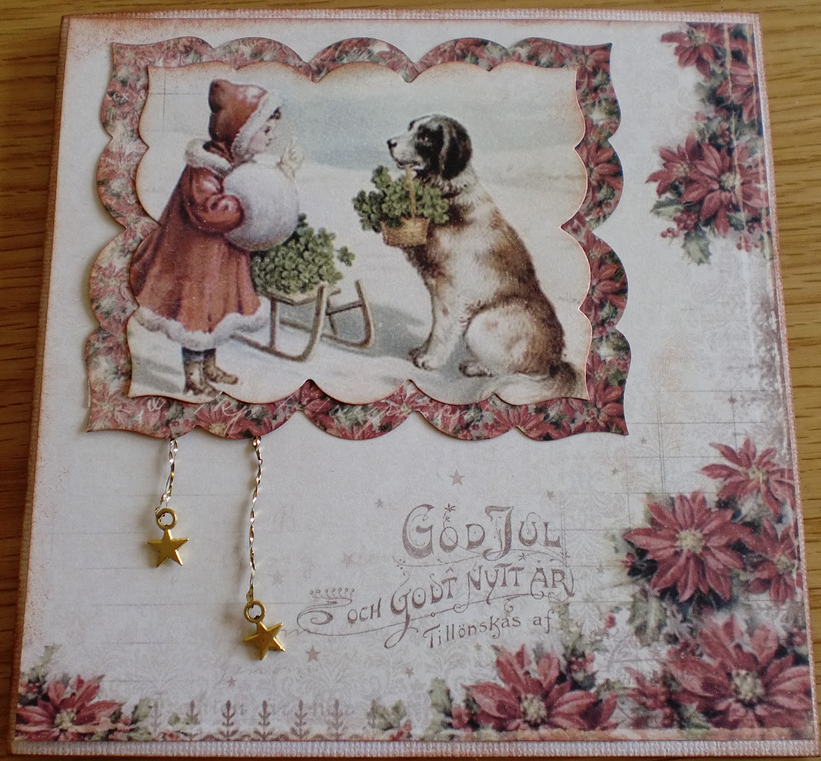 Mias kort og godt: Julekort med papir fra Pion design