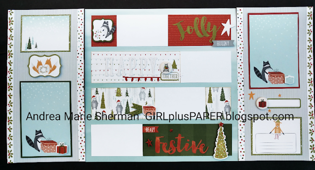 GIRLplusPAPER: Beary Christmas Flip Flap Layout