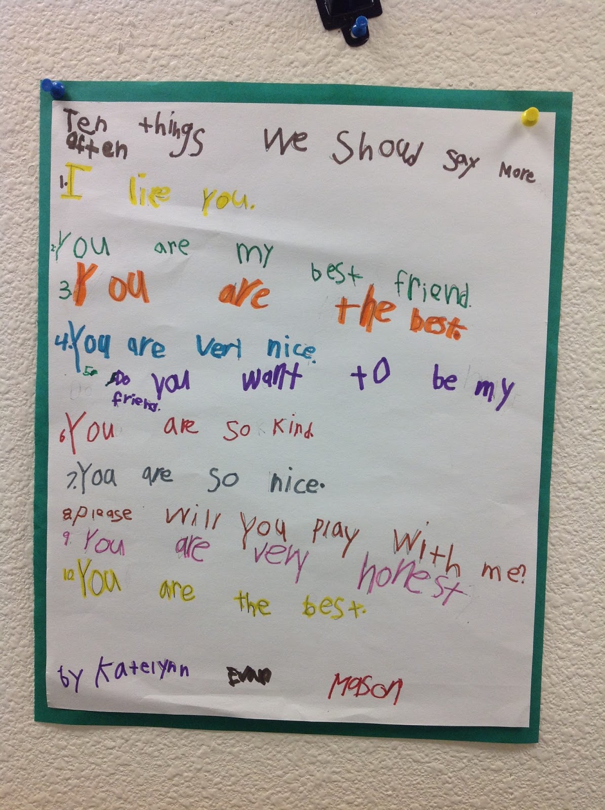 Forever in First: 20 Things We Should Say More Often
