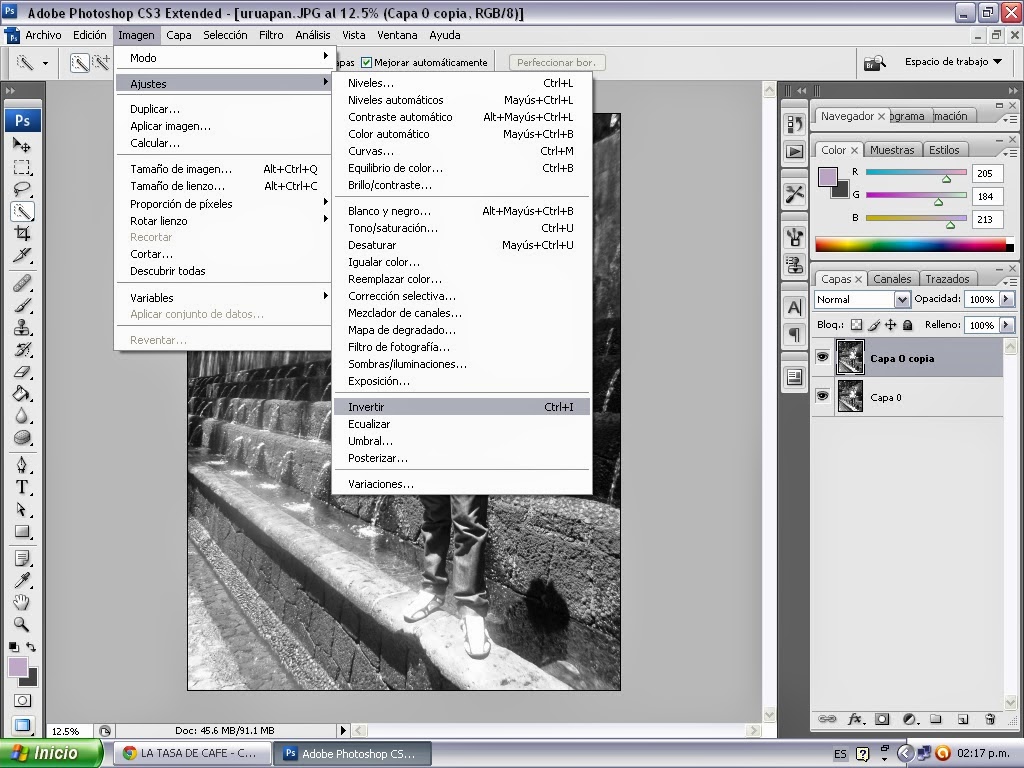 mingo : PRACTICA #2, TRANSFORMAR FOTO A DIBUJO