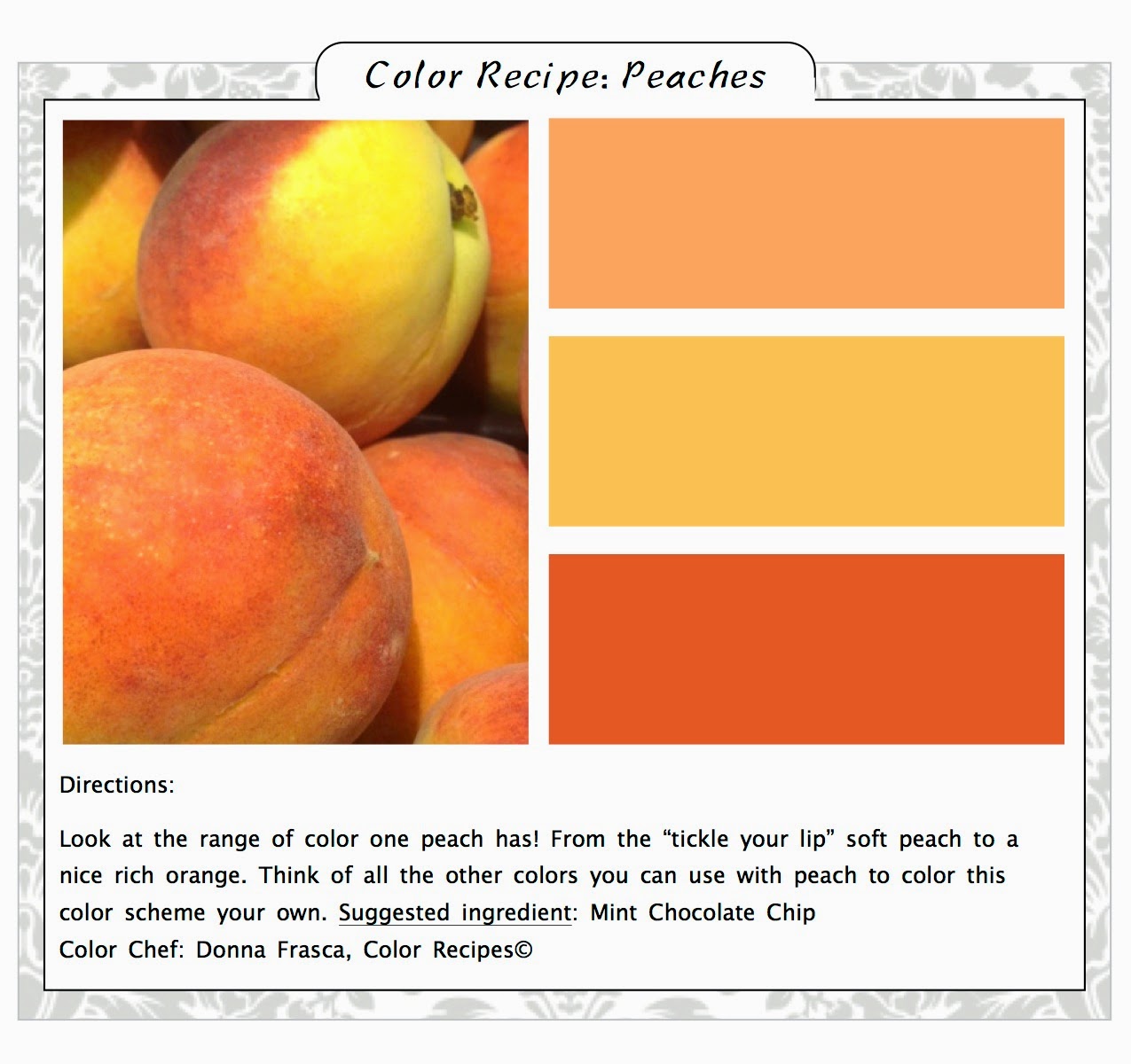Color Recipes: You Are Just Peachy!