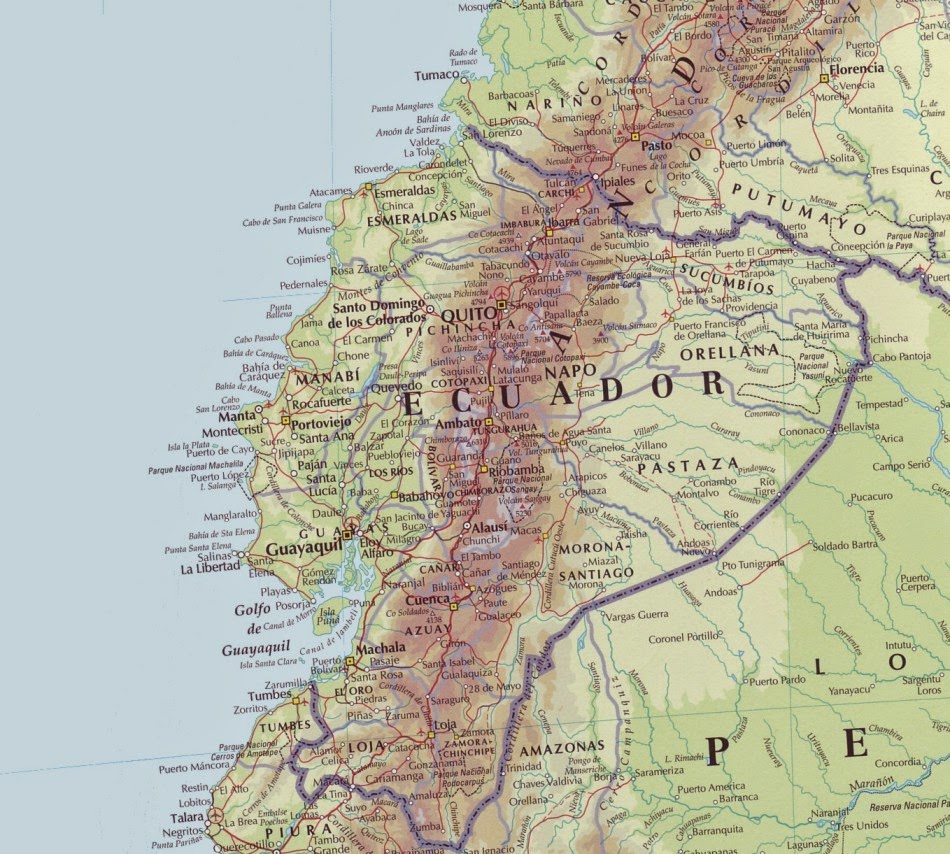 Equador | Mapas Geográficos do Equador